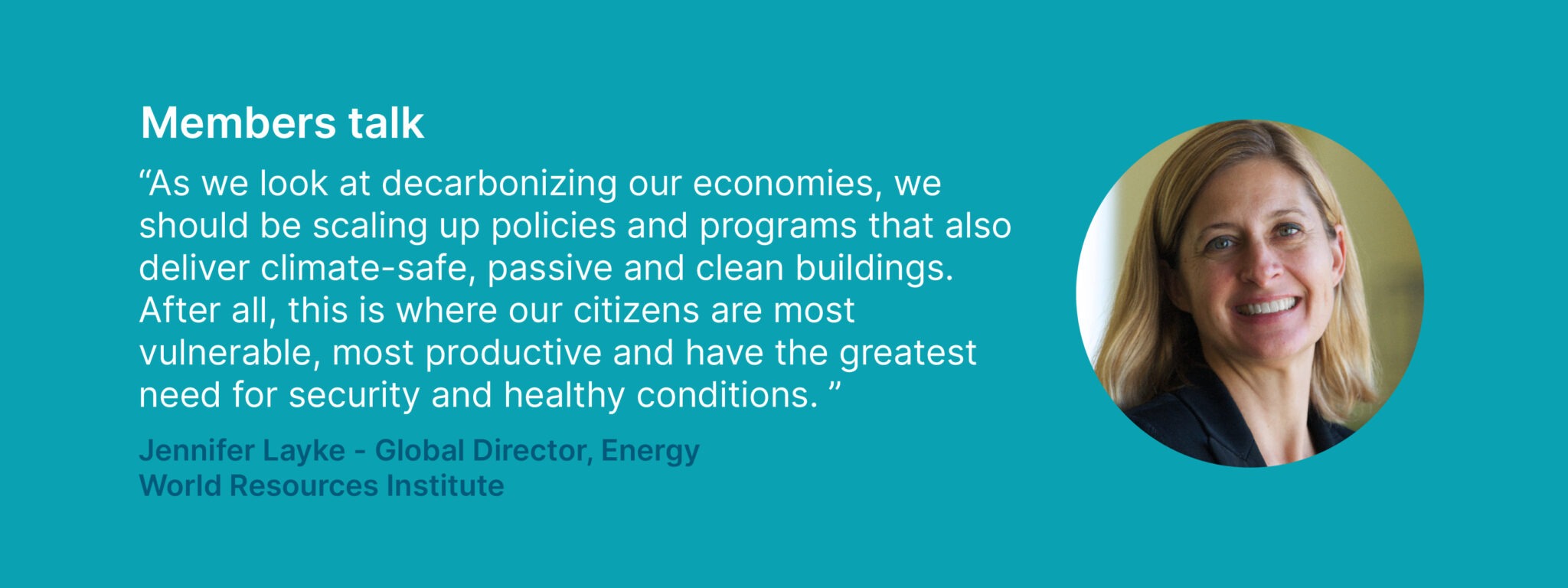 ETC Members Talk - Jennifer Layke, World Resources Institute