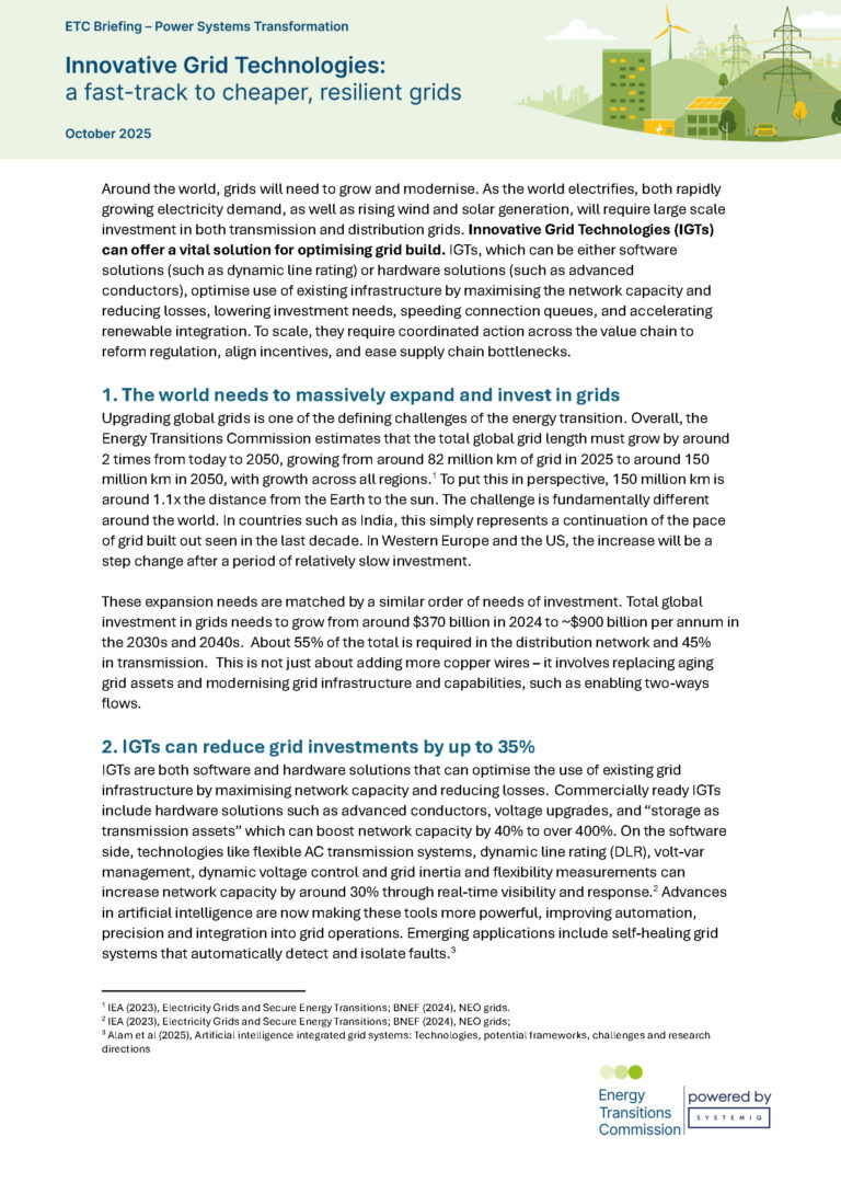 Power Systems Transformation: Delivering Competitive, Resilient ...