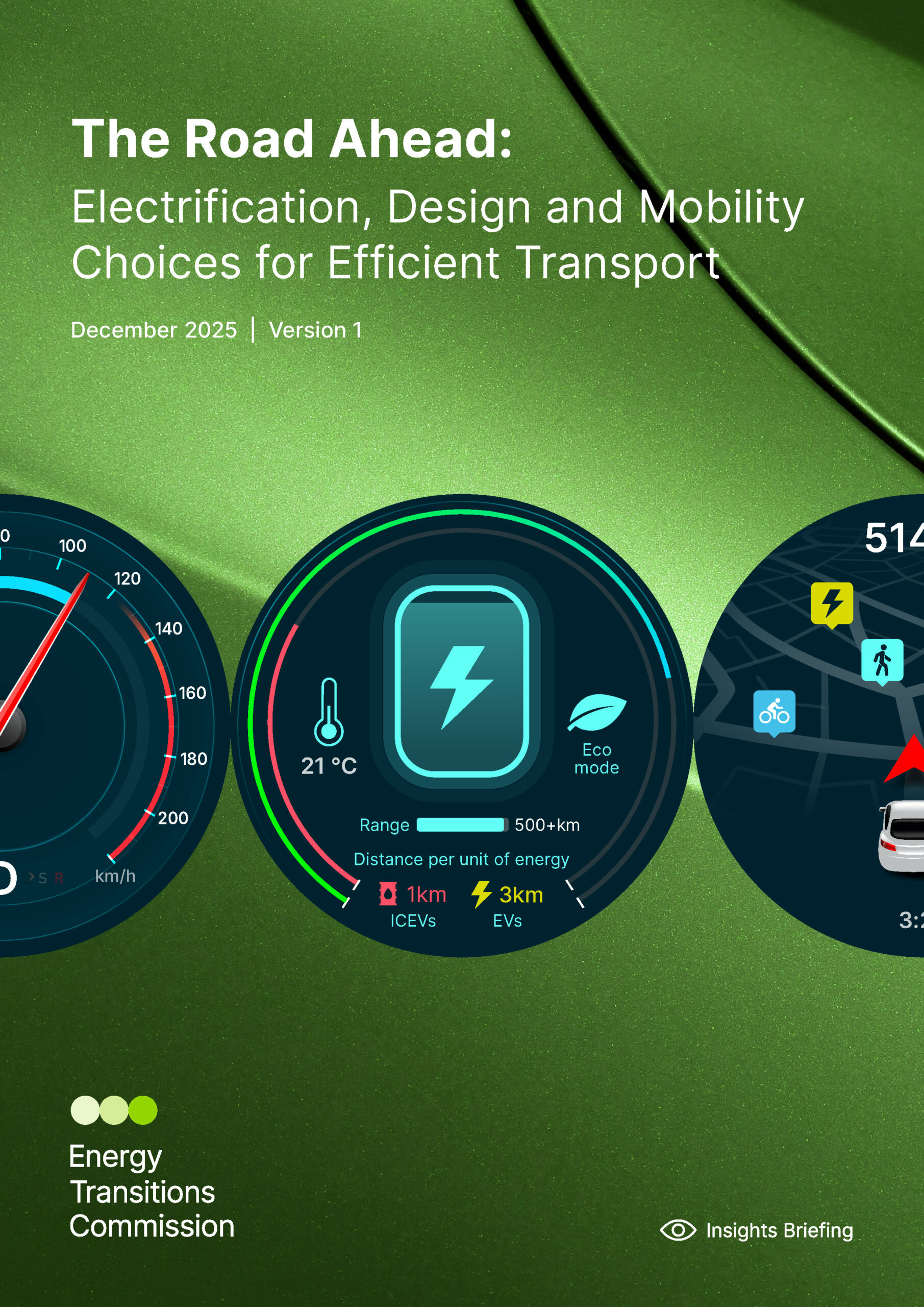 The Road ahead: electrification, design and mobility for efficient transport